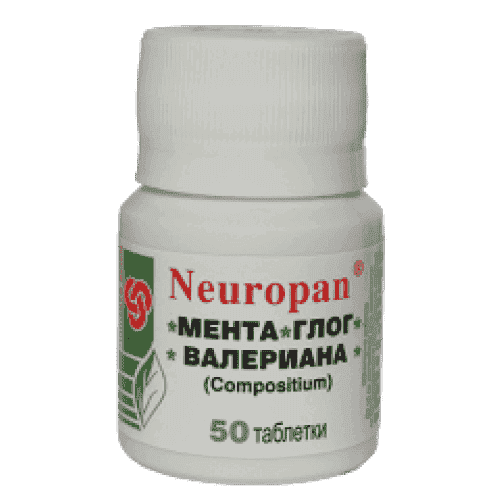 NEUROPAN - MINT, HAWTHORN, VALERIAN 50 tablets UK