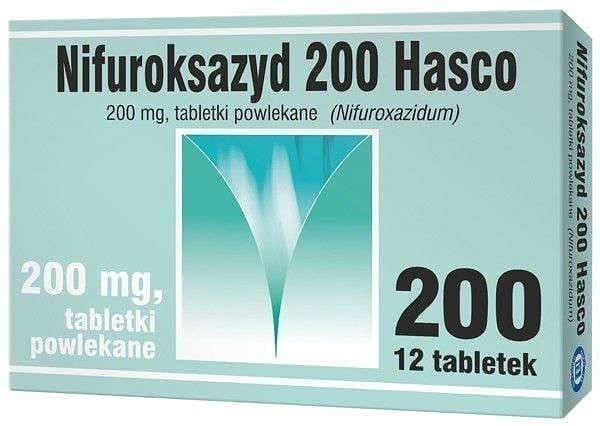 NIFUROKSAZYD 200mg x 12 UK
