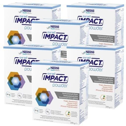 ORAL IMPACT powder, exclusive, RNA nucleotides, arginine, omega 3 fatty ...